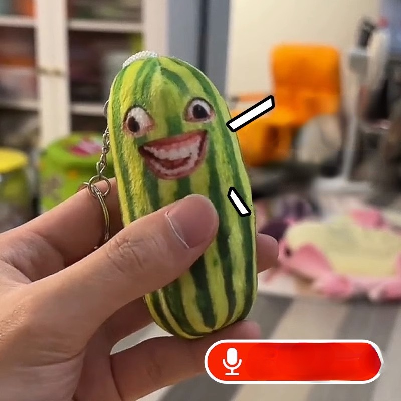Tik Tok Same Style Watermelon Strip Tricky Strip Doll Keychains Funny ...