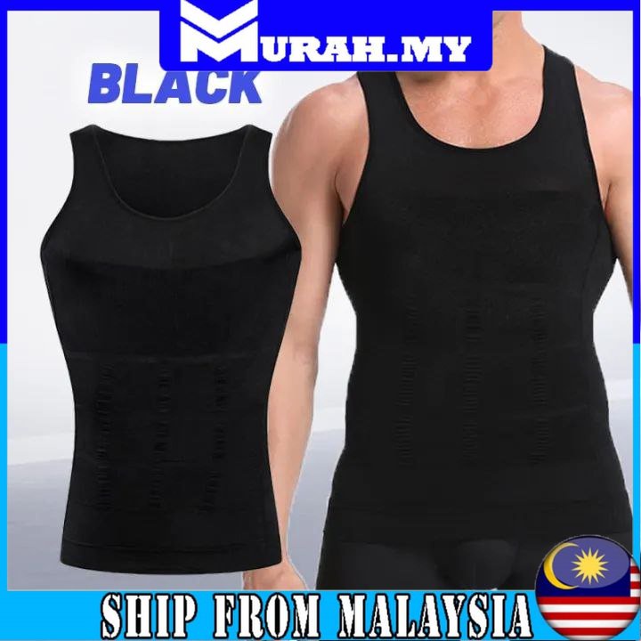 MURAH MY88_Men Slimming Singlet Man Singlet Body Shaper Slim Shapewear ...