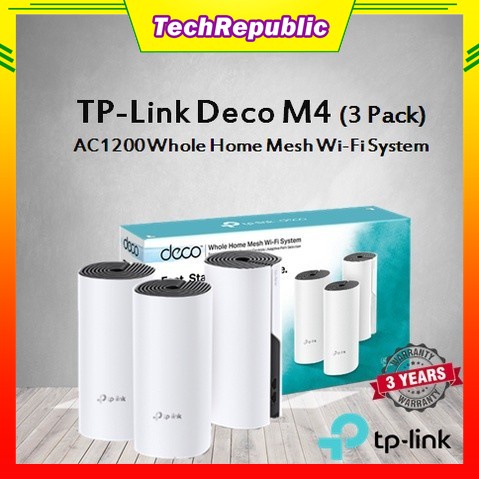 TP-Link Deco M4 / HC4 AC1200 Whole Home Mesh Wi-Fi System Support UniFi ...