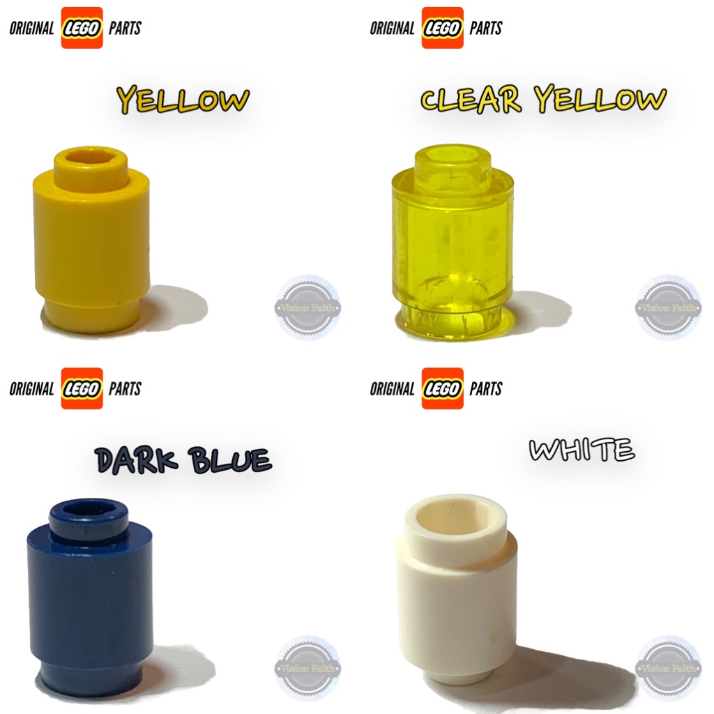 6. LEGO BRICK PARTS #3062b - Round 1 x 1 Open Stud | Shopee Malaysia