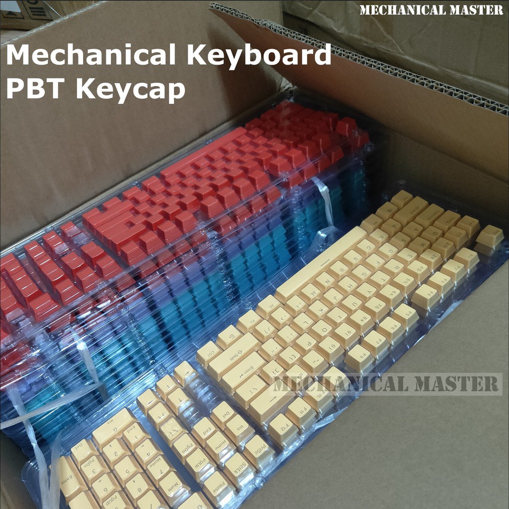 [Ready Stock]104 Keys PBT Double Injection Doubleshot Keycaps Shine ...