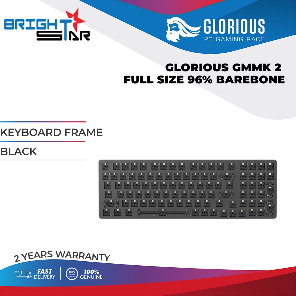 KEYBOARD FRAME GLORIOUS GMMK 2 FULL SIZE 96% BAREBONE / (BLACK,WHITE ...