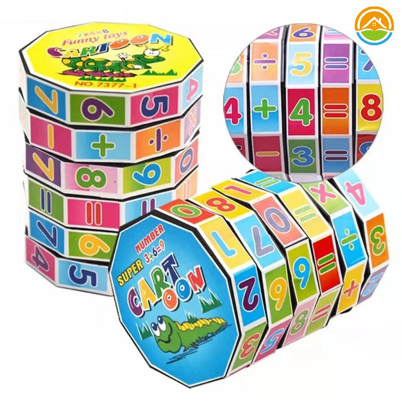 Children Numbers Block Calculate Game Toy / Cylindrical Mathematics ...