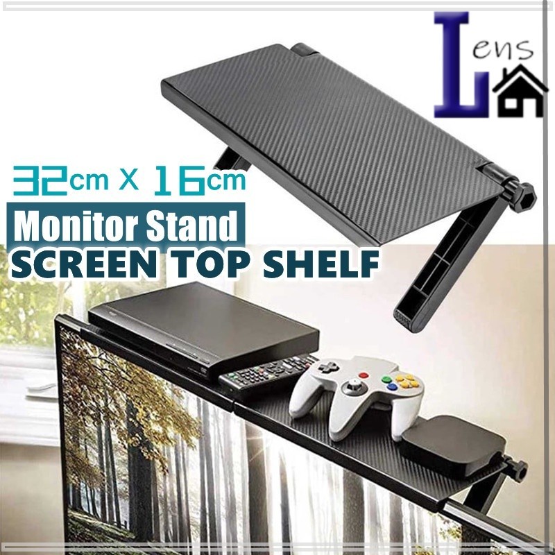 Adjustable Large Screen Top Shelf Screen Caddy TV Box Storage Bracket ...
