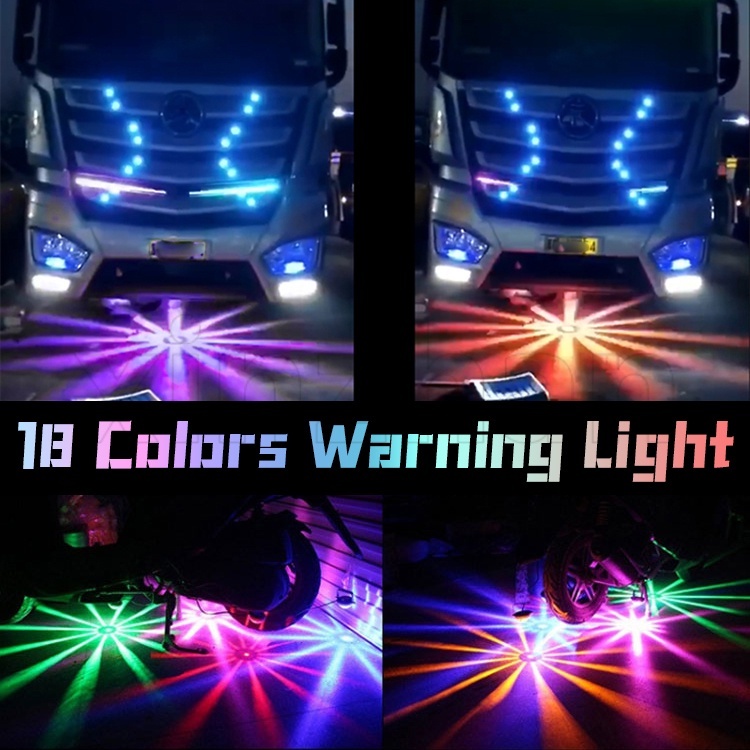 18 Colors LED Chassis Taillights Parking Brake Warning Lights ...
