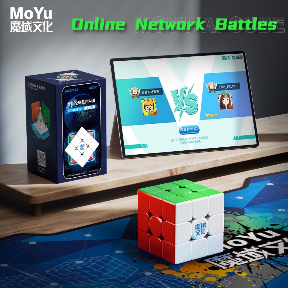 Smart Cube MoYu AI Smart Cube 3x3x3 Magnetic Cube Professional Magnetic ...