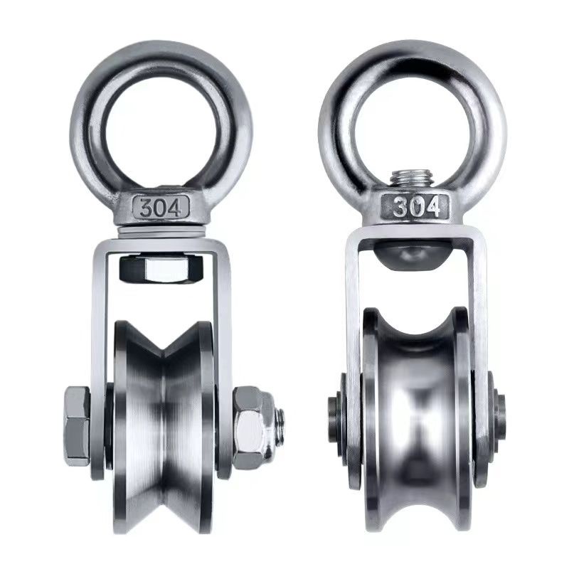 304 Stainless Steel Pulley Wire Rope Sling Pulley Traction Fixed Pulley ...