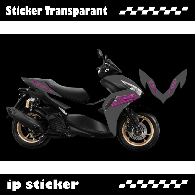 Stripping COSTOM YAMAHA AEROX NEW DESIGN Transparent LIST STICKER VIRAL ...