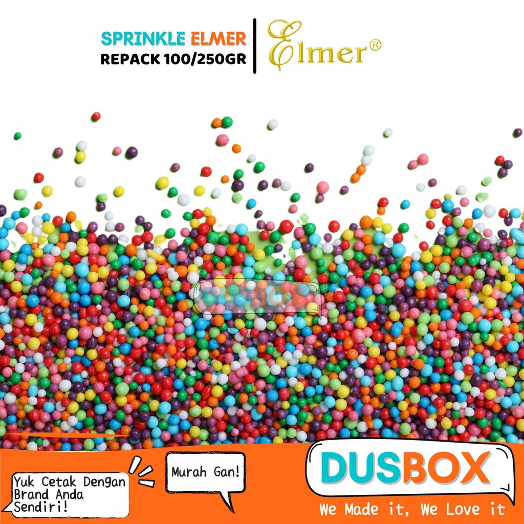 Elmer Springkle / Colorful Springkle Repack 100 & 250gr / Springkle ...