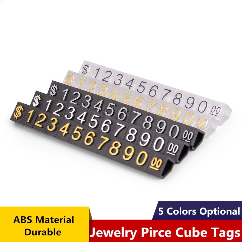 Jewelry Pricing Cube Angled Set Adjustable Price Block Kit Number Small ...
