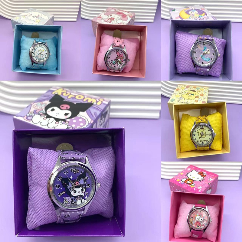Sanrio Hello Kitty Watch Kuromi Cinnamoroll Kawaii Quartz Casual ...