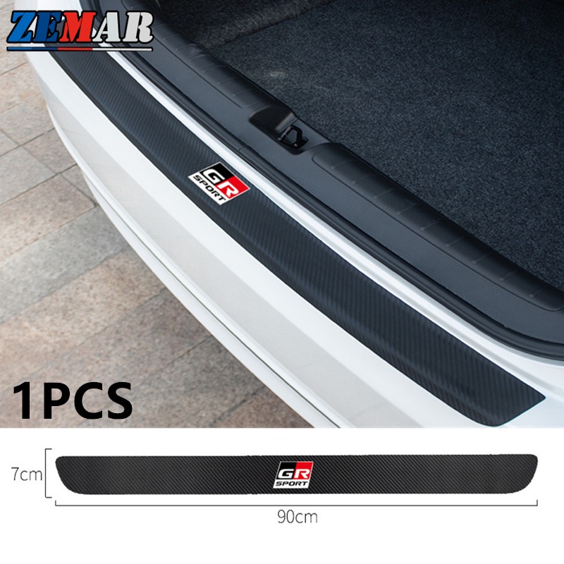 1Pcs/Set Toyota GR Sport Car Trunk Sticker Carbon Fiber For Avanza Rush ...
