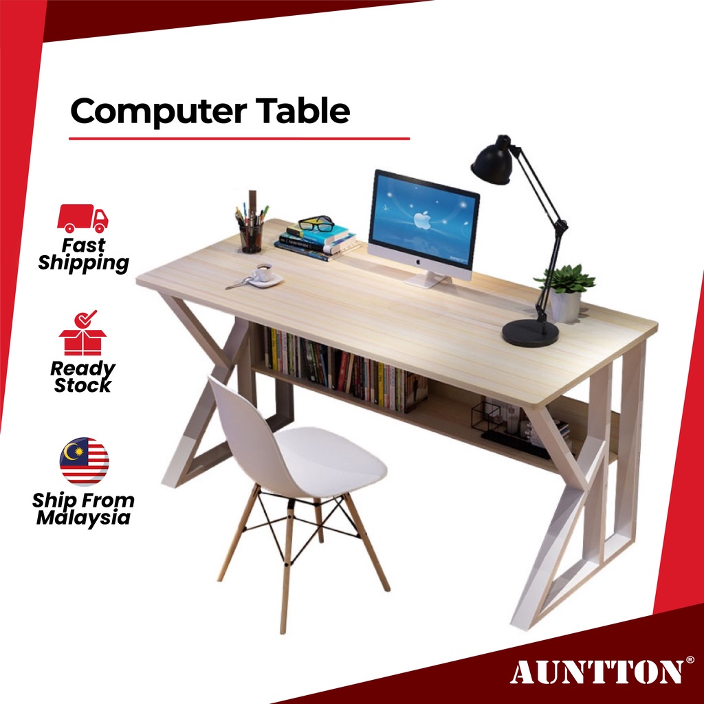 COMPUTER K-TYPE TABLE DESK WRITING TABLE STUDY TABLE MEJA PELAJAR ...