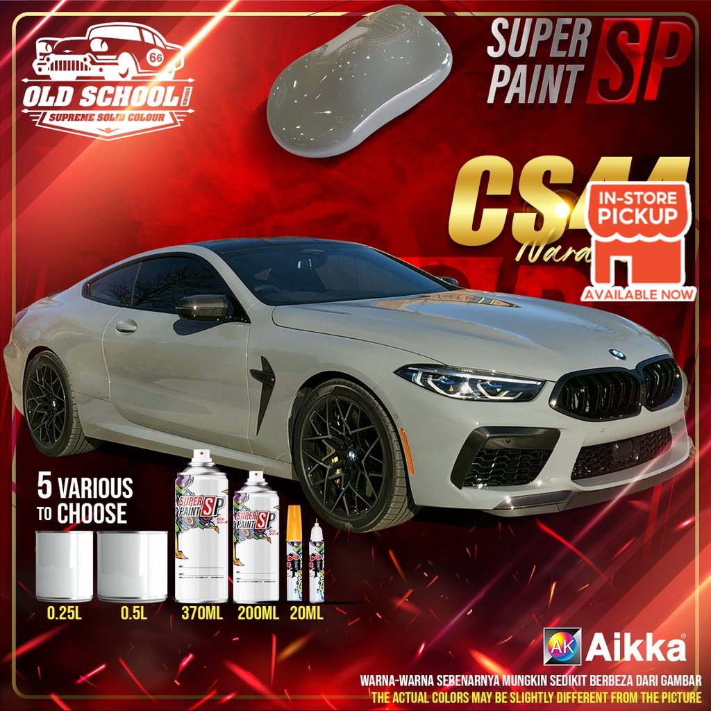AIKKA CS44 Nardo Grey | Old School Series | Automotive 2K Car Paint Motor Aerosol Spray Warna ...