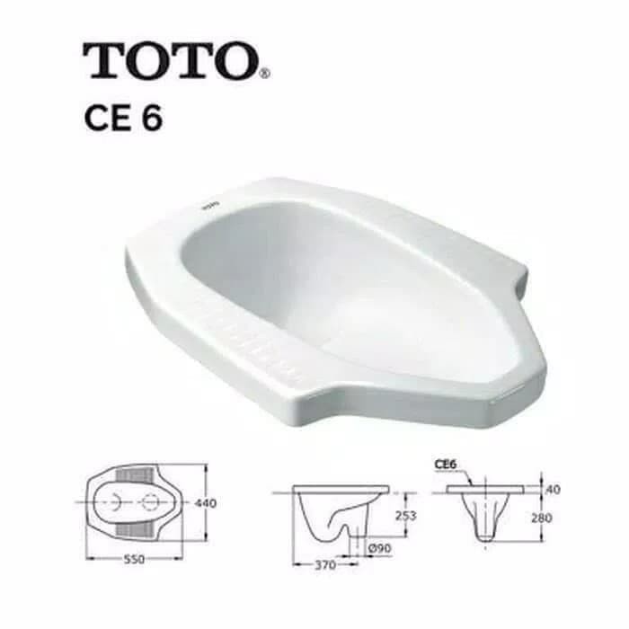 Original Toto CE 6 / Toto CE6 squat toilet | Shopee Malaysia