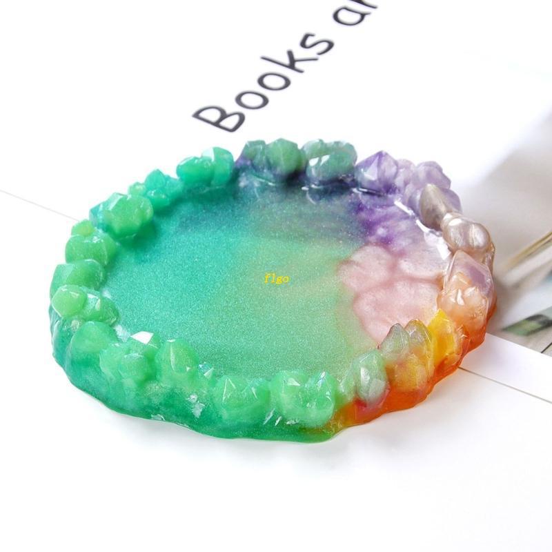 flgo Crystal Cluster Silicone Coaster Molds Resin Epoxy Mold for ...