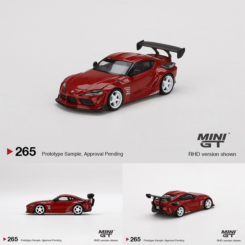 MINI GT 1:64 Supra Red Modified Version Of Large Tail Alloy Diorama Car ...