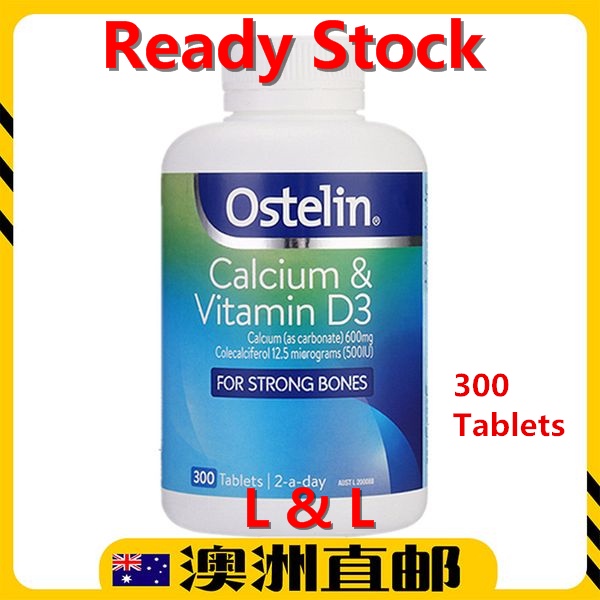 [Ready Stock EXP: 04/2028yr] Ostelin Calcium & Vitamin D3 Vitamin D 300 ...