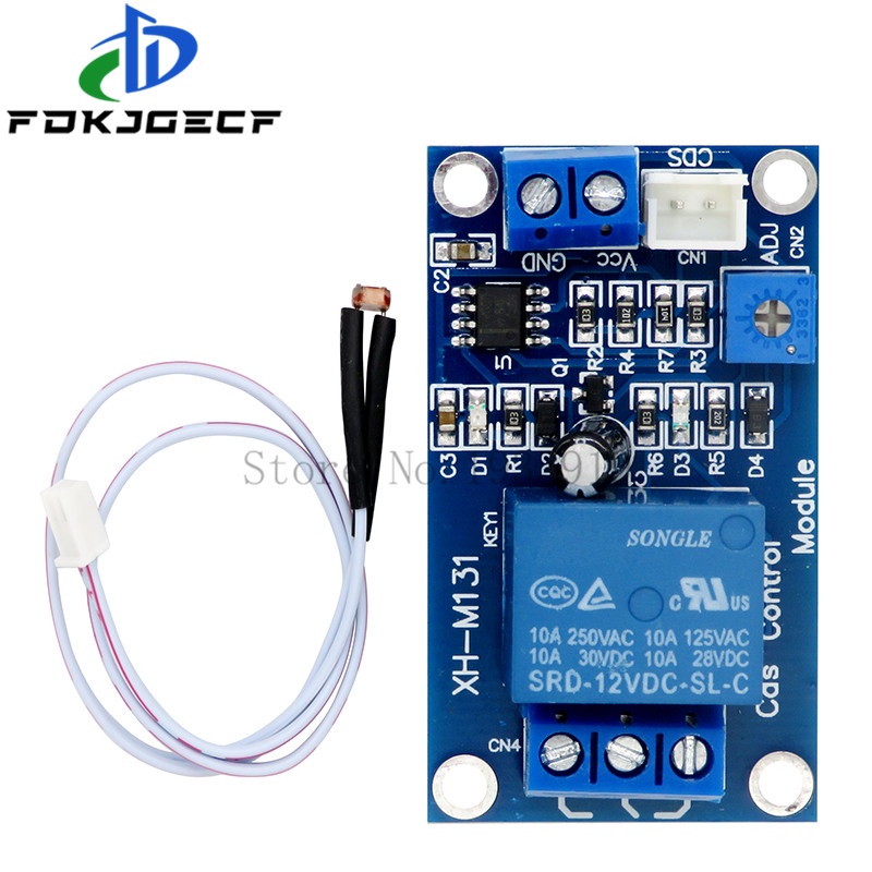 XH-M131 DC 5V / 12V Light Control Switch Photoresistor Relay Module Detection Sensor 10A ...
