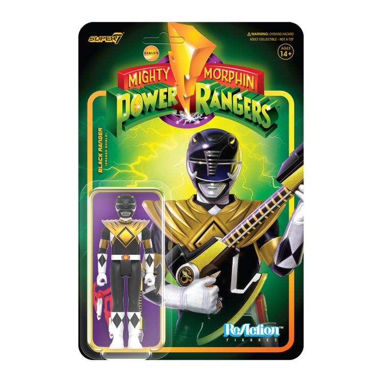Super 7 Power Rangers Reaction Dragon Sheild Black Ranger | Shopee Malaysia