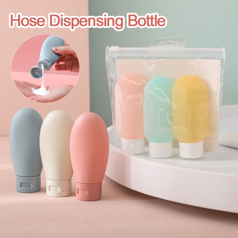 【60ML】Silicone Refillable Bottle Travel Tube Bottle Container Leak ...