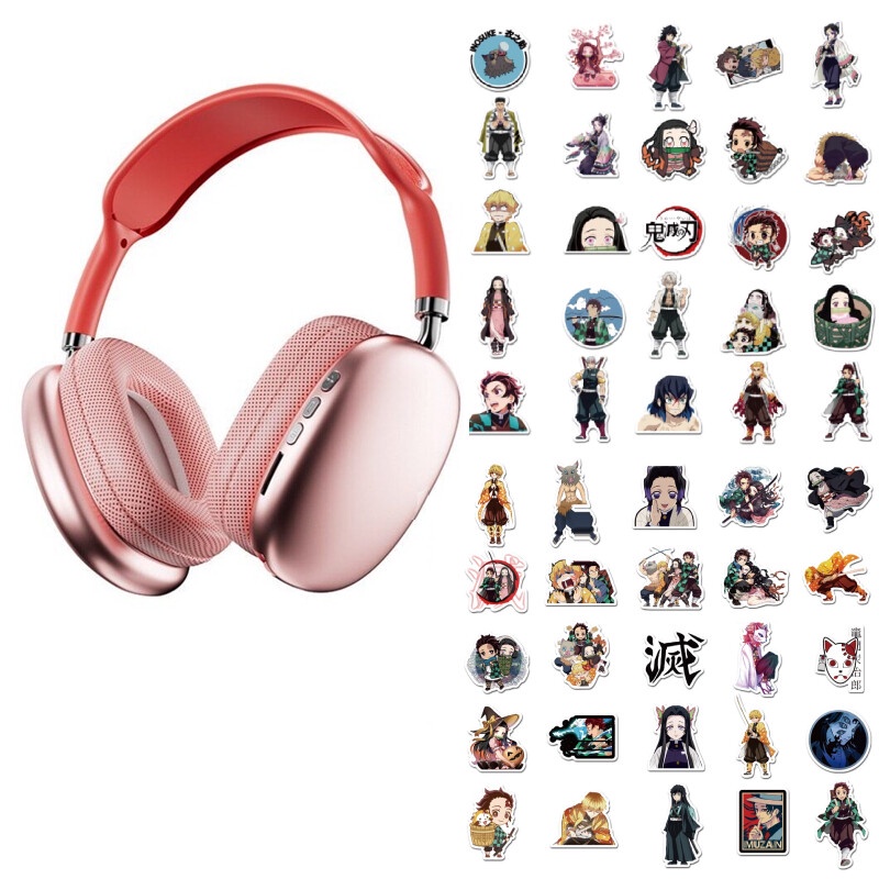Demon Slayer Headphones Wireless Bluetooth Stereo Earphone Passive ...