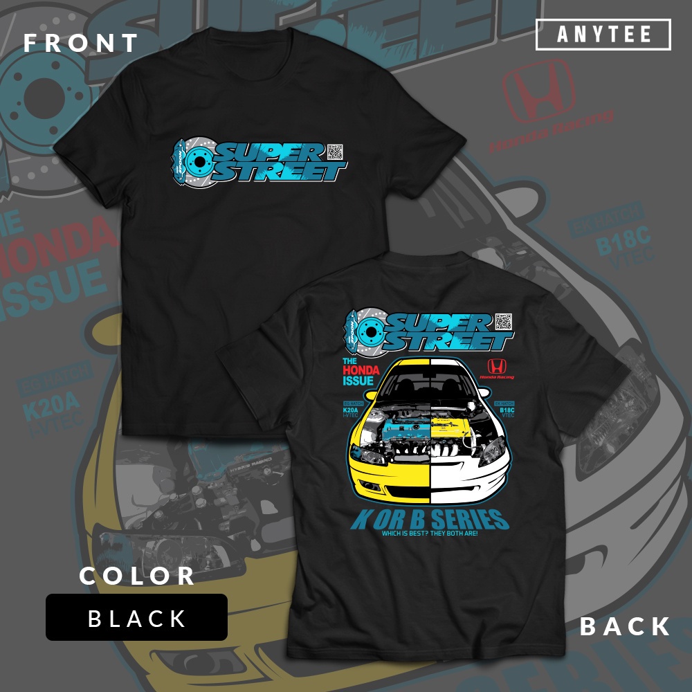 Honda Civic EG EK B or K Series Engine Vtec JDM THDM Car Automotive T Shirt ANYTEE_07 | Shopee ...