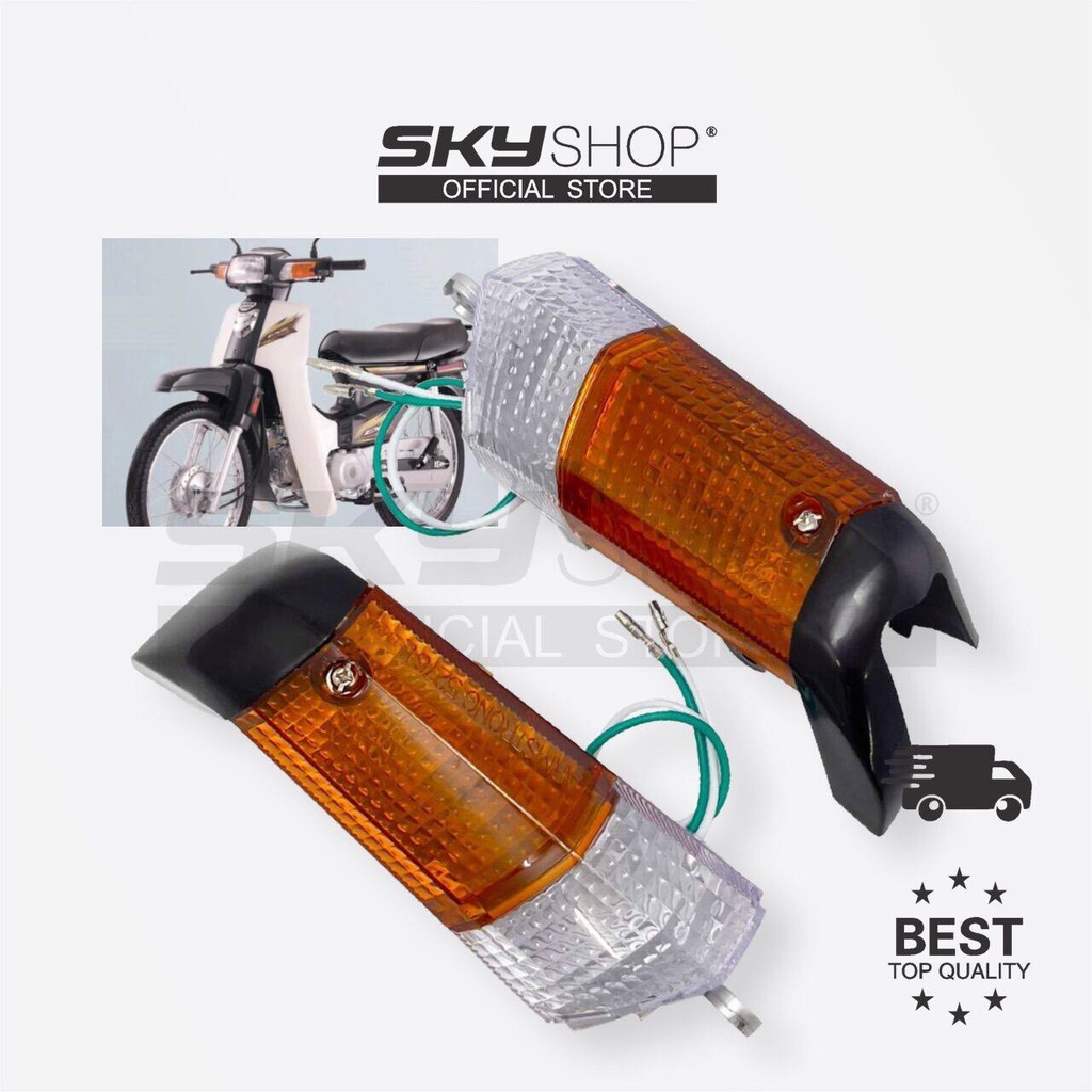 HONDA EX5 DREAM FRONT SIGNAL + SOCKET (BLACK) R/L (SKYSHOP) SIGNAL ...