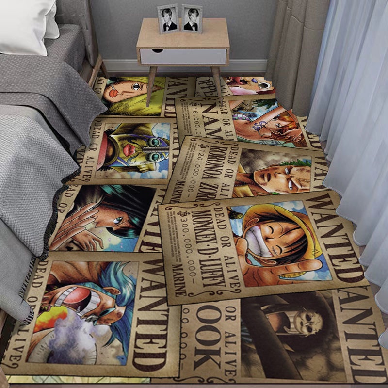 One Piece Bedroom Girl Dirt-Resistant Bedside Room Carpet Living Room ...