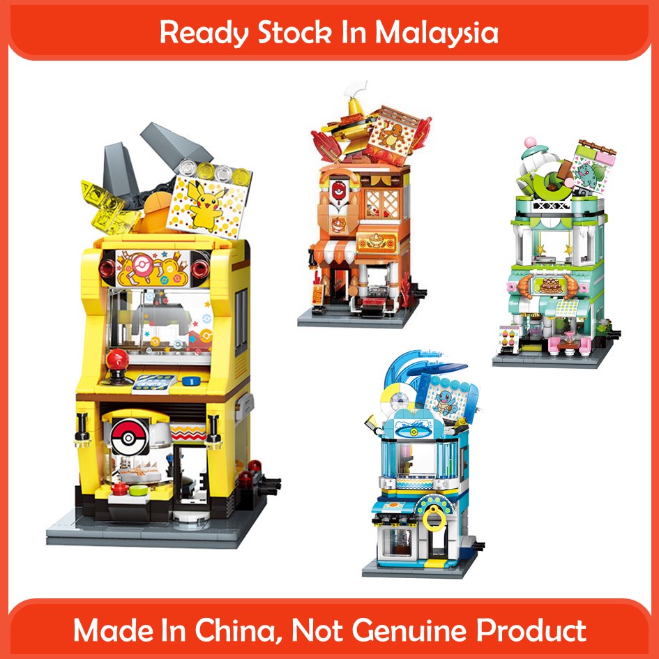 Keeppley Pokemon Food Themed Shop Series Building Block Series Lego ...