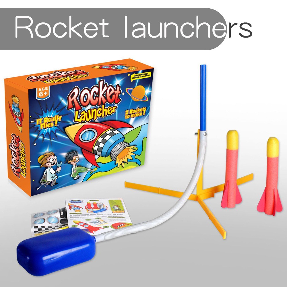 New children's toy outdoor pedal rocket artillery missile gun toy EVA ...
