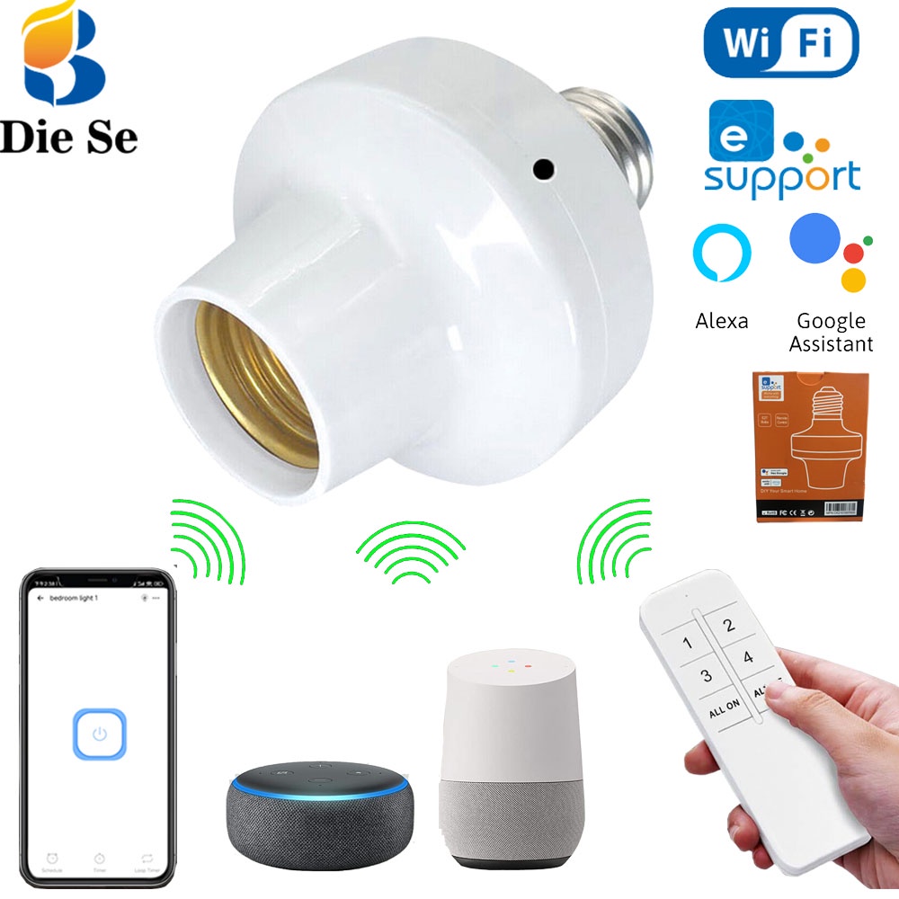 Ewelink WiFi Smart Switch E27 Lamp Holder Light Bulbs remoto light ...