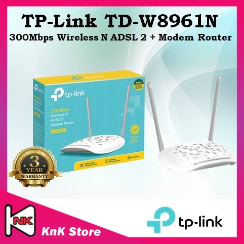 TP-Link TD-W8961N 300Mbps Wireless N ADSL2 + Modem Router | Shopee Malaysia