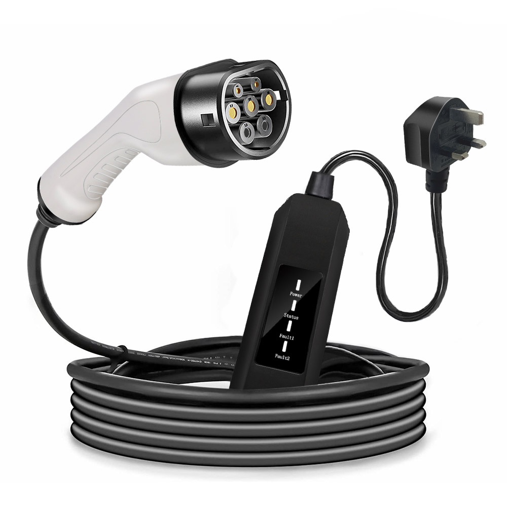 EV Charging Cable Type 2 UK Plug 3 Pin Electric Vehicle Car Charger Portable 13A | Shopee Malaysia