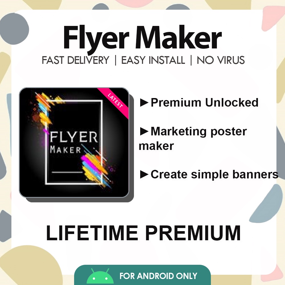 Flyer Maker ⚡ Latest 2024 ⚡ Lifetime Premium ⚡ Android APP | Art ...