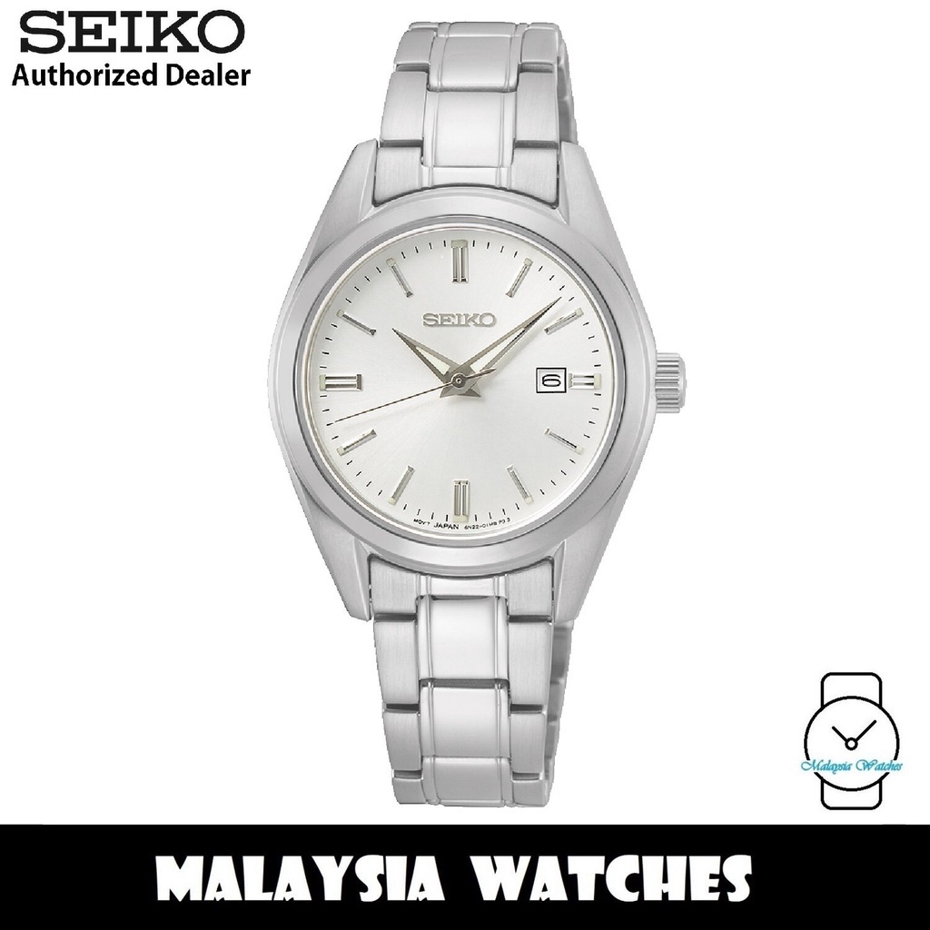 Seiko SUR633P1 Conceptual Quartz Analog Silver Dial Sapphire Crystal ...