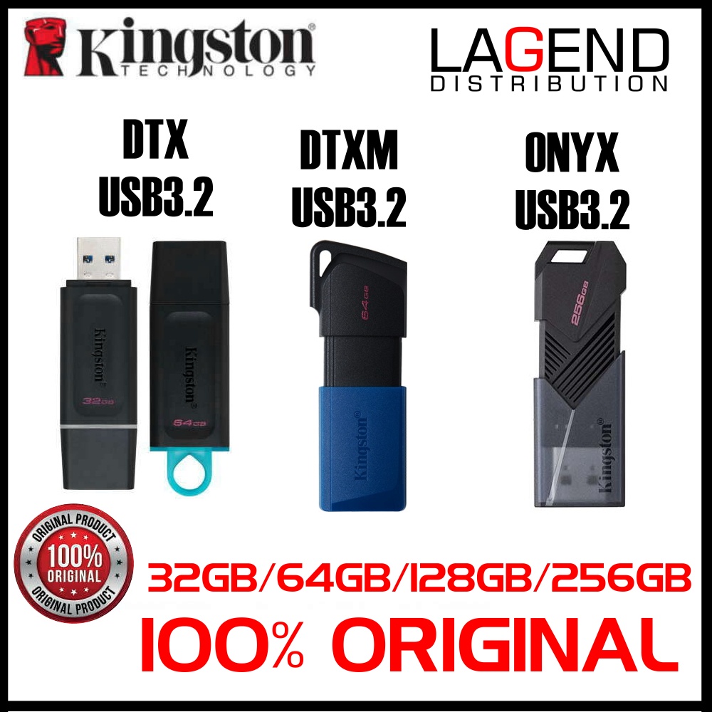 Kingston PENDRIVE DTX USBDRIVE DT100G3 EXODIA DTX DTIG4 USB 3.0 16GB/32GB/64GB USB Flash Drive ...