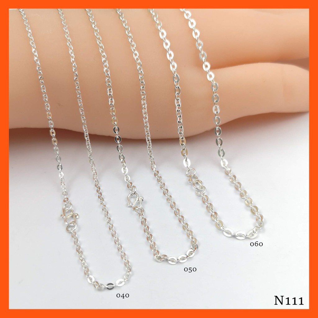 💥READY STOCK💥 925 Sterling Silver Simple Plain Polo Chain Necklace ...