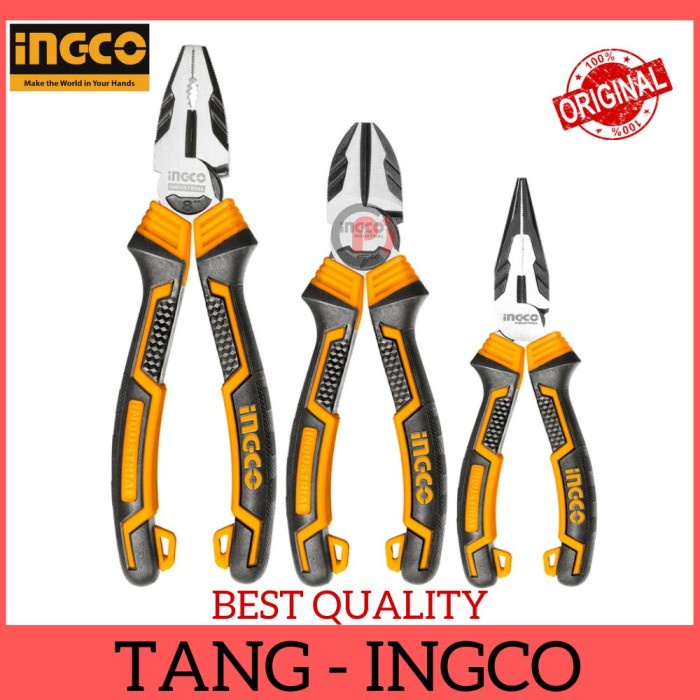 ORIGINAL INGCO Combination Pliers Cut Long Clips in Many Sturdy Sizes ...