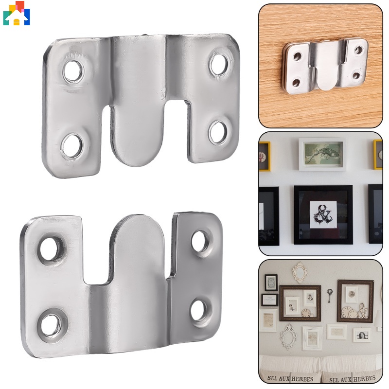 1Pair Multifunctional Stainless Steel Interlock Hanging Buckle Embedded ...