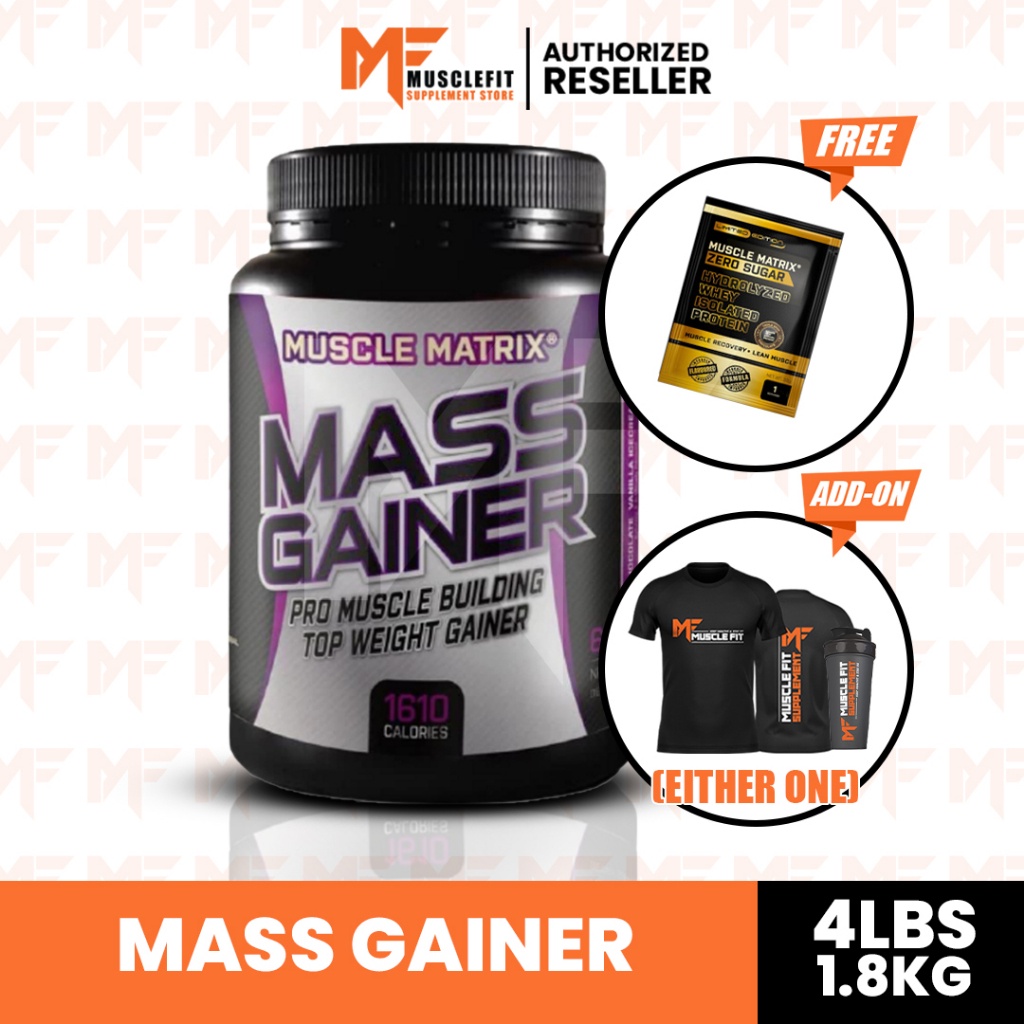 Muscle Matrix Mass Gainer Weight gain 1.8 kg (Halal Mass gainer, halal ...