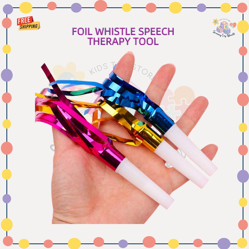 【SensoryToy World】 Foil Whistle Speech Therapy Tool | Autism | ADHD ...