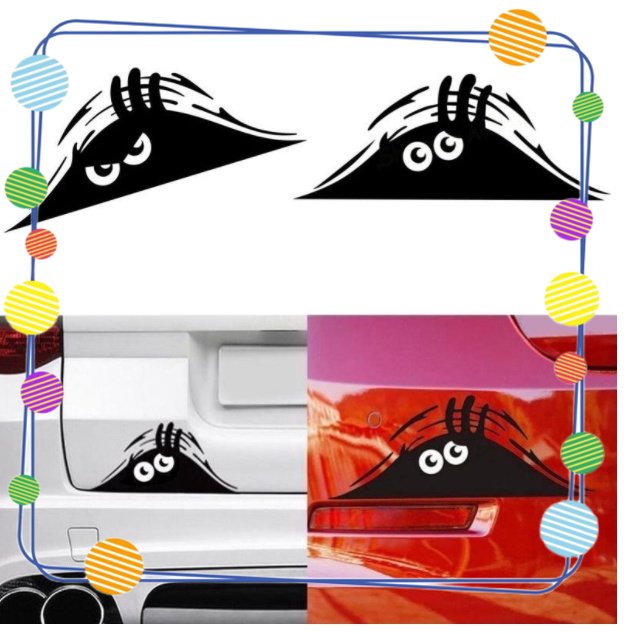 Funny Peeking Monster Auto Car Walls Windows Sticker Graphic Vinyl Car ...