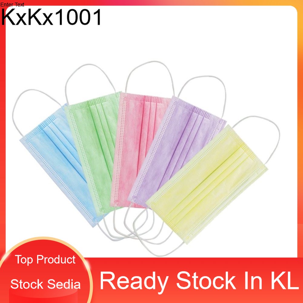 Mask Face Mask Adult Topeng Muka Cartoon Pattern Colour Adult Mask 3Ply ...