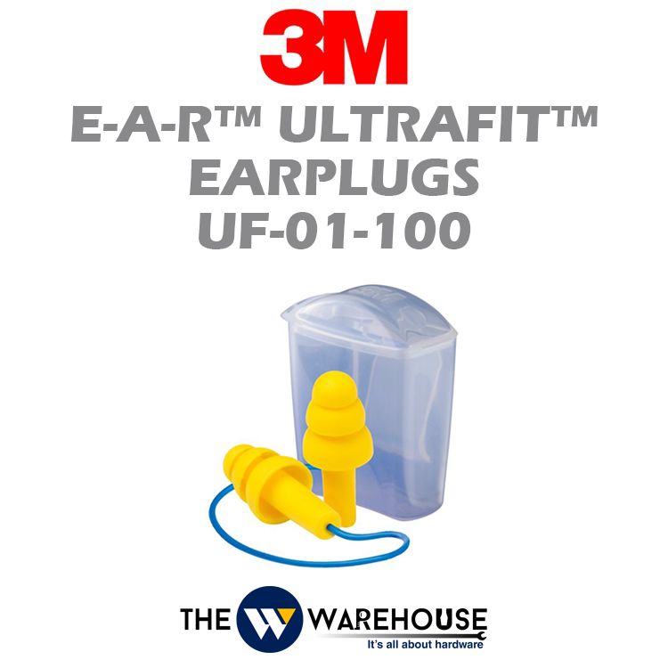 3M Reusable Corded or Disposable Ear Plug UF-01-100 / UF-01-000 / 1110 ...