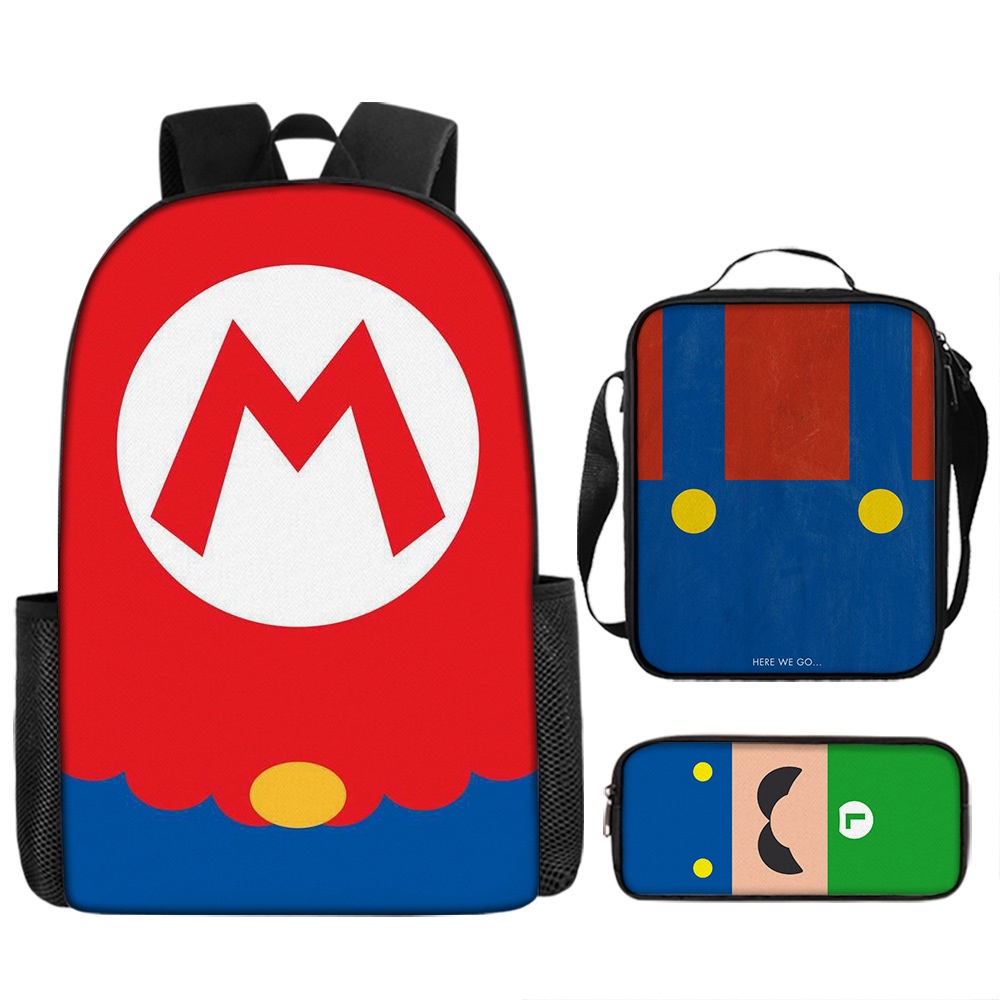 Beg sekolah kartun Mario baru untuk pelajar sekolah rendah dan menengah ...