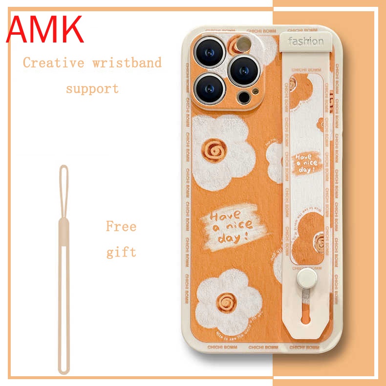 AMK Wrist band Casing Samsung S24 S23 S22 S21 S20 FE S10 NOTE 10 20 ...
