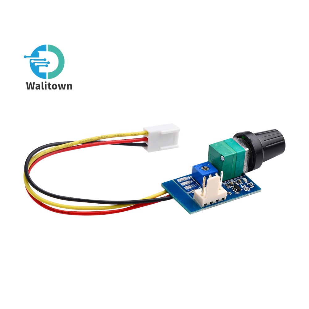 12V DC Motor Speed Controller PWM Speed Adjustable Switch DC Fan Speed Control Module for RV ...