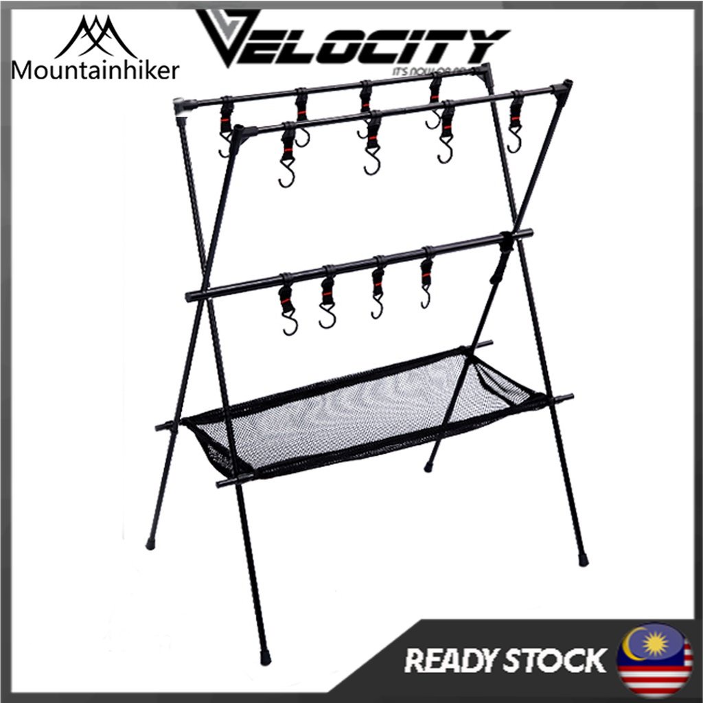 New Mountainhiker Outdoor Camping Net Pocket Shelf Portable Double ...