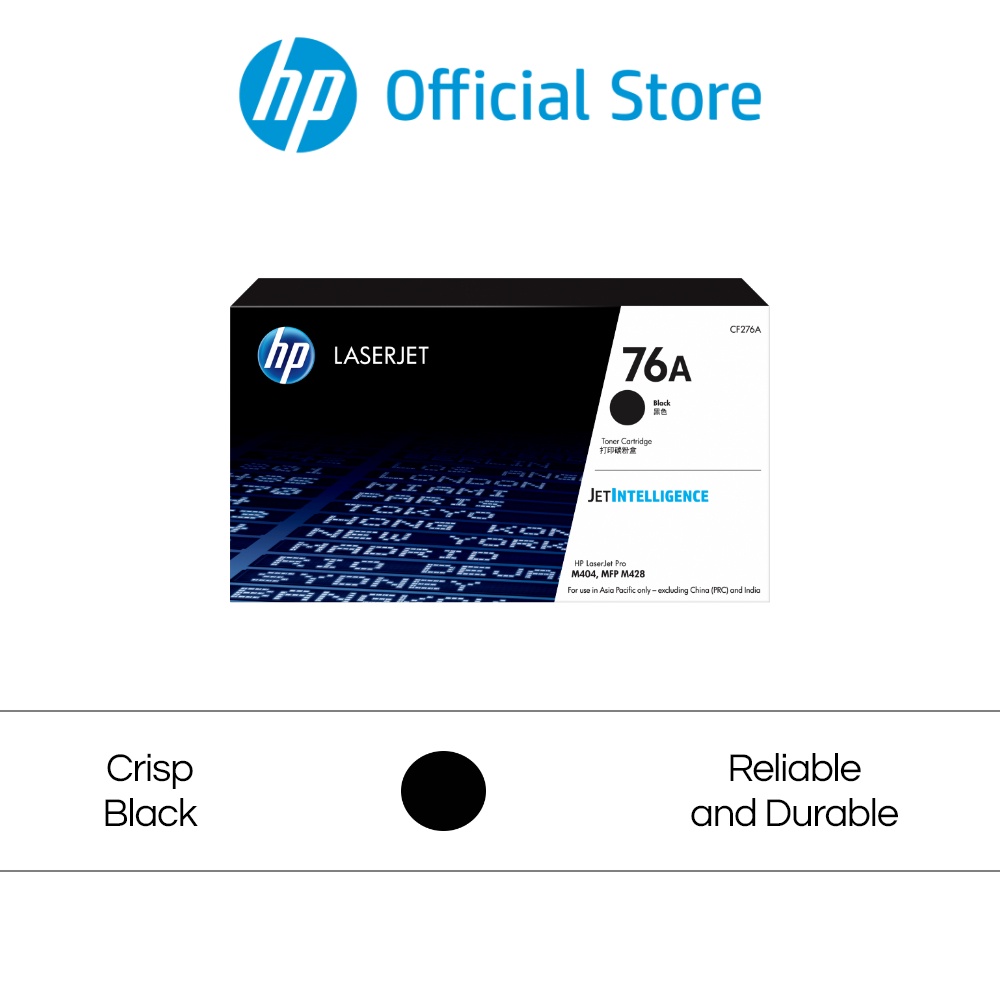 HP 76A Black Original LaserJet Toner Cartridge (~3,000 pages) | Shopee ...
